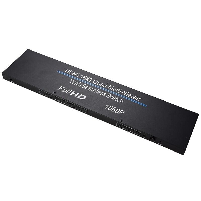 HD 1080P 16x1 HDMI Quad Multiviewer Divider Seamless Switch 4 8 16 ...
