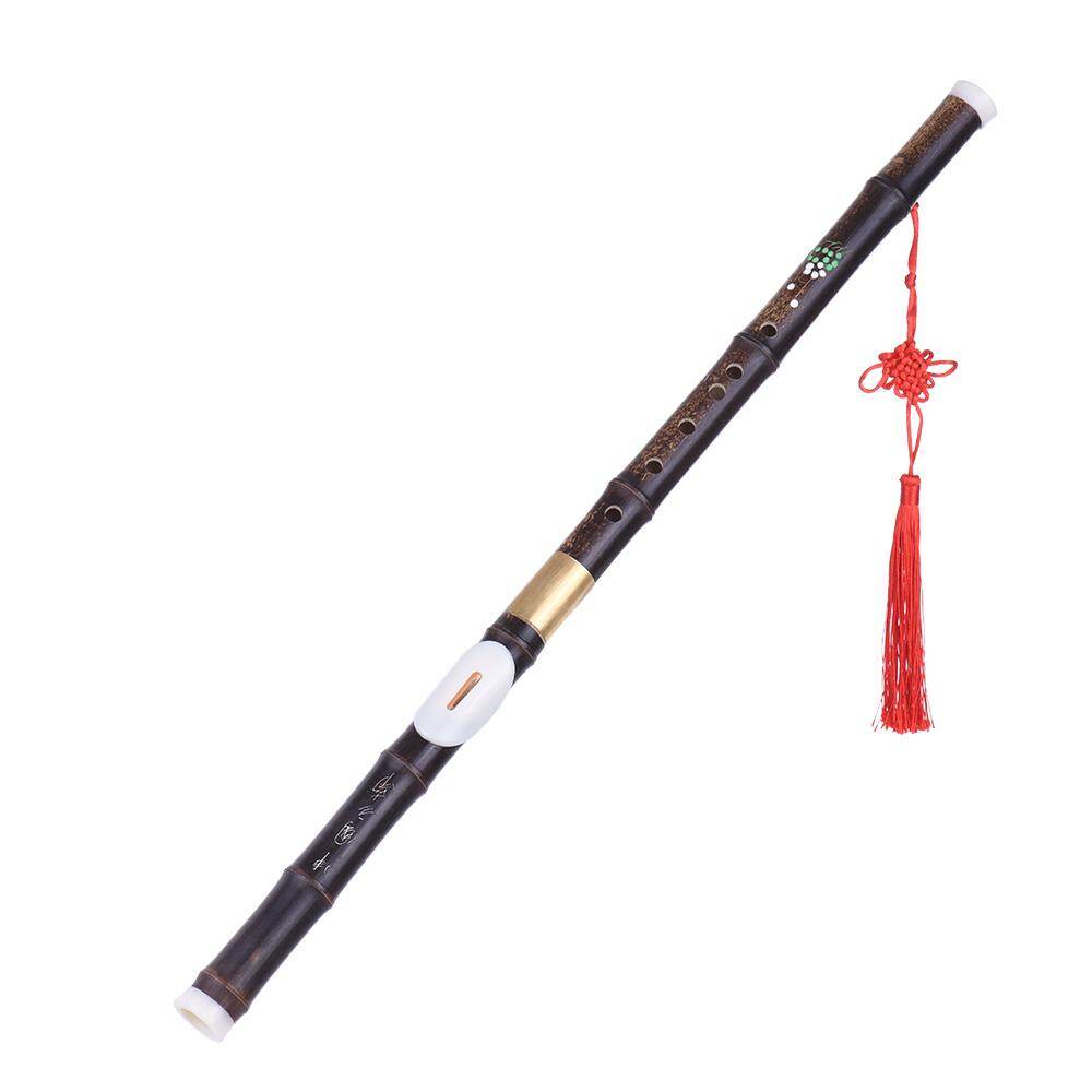 Detchable Natural Black Bamboo Bawu Ba Wu Transverse Flute Pipe Musical ...