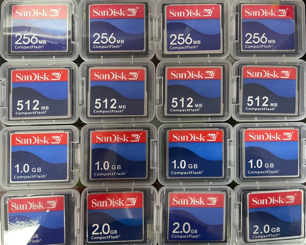 Original Sandisk Compact Flash Card 2GB 1GB 512MB 256MB 128MB 96MB 64MB ...