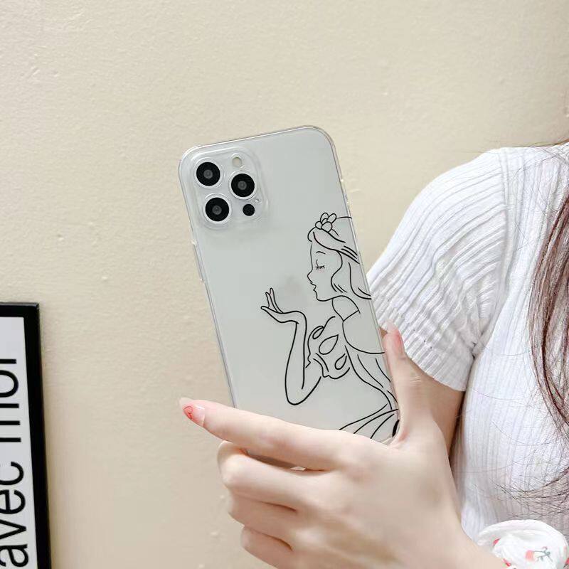 เจ้าหญิงกรณีโทรศัพท์สำหรับ iPhone 11 1213 Pro Max XS Max 11 12 13 XR 7 ...