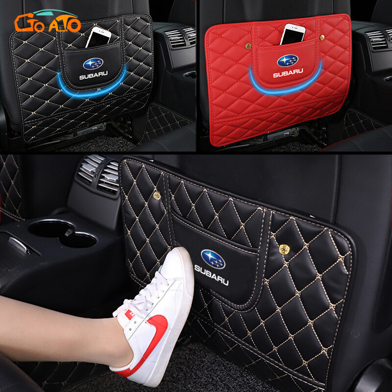 GTIOATO Car Seat Back Protector Cover Organizer Pocket Leather Car Seat ...