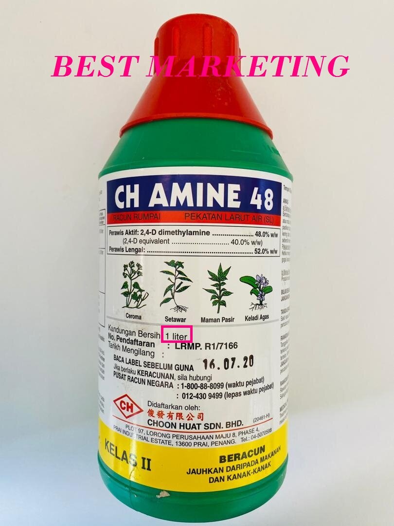 1L - CH AMINE 48 /Racun Rumput Para/ Rumput Rampai | Lazada