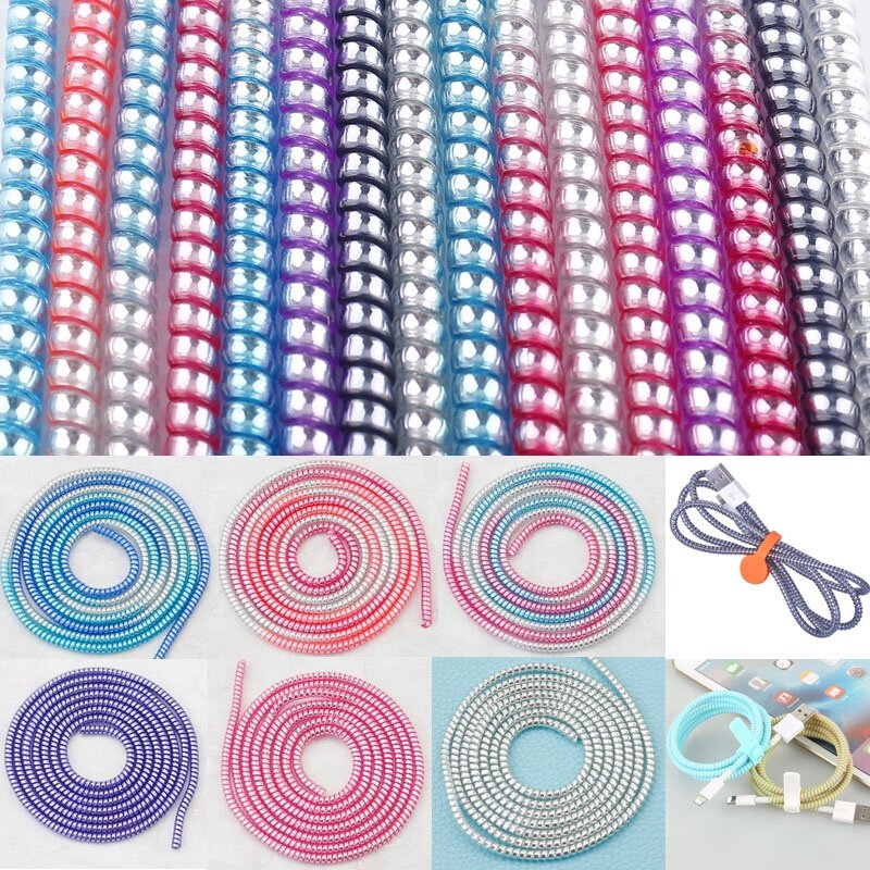 Ready Stock1Pc 1.4M55 Inches Gradient Spiral Cord Cable Protector Cable ...