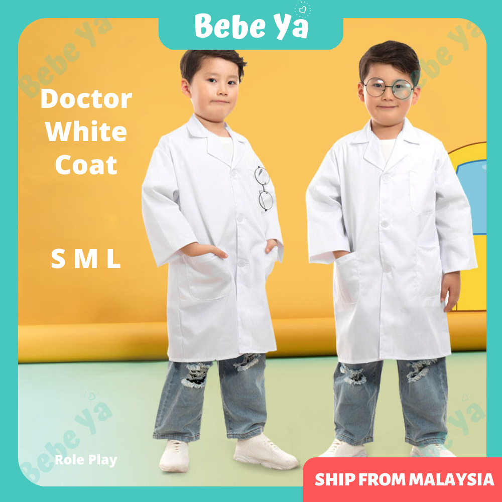Kids Doctor Costume - Pretend Play White Coat Lab Coat Uniform Cosplay ...