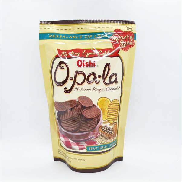 Oishi Opala Chocolate Potato Chips (100g) Halal Certificated 巧克力薯片 | Lazada