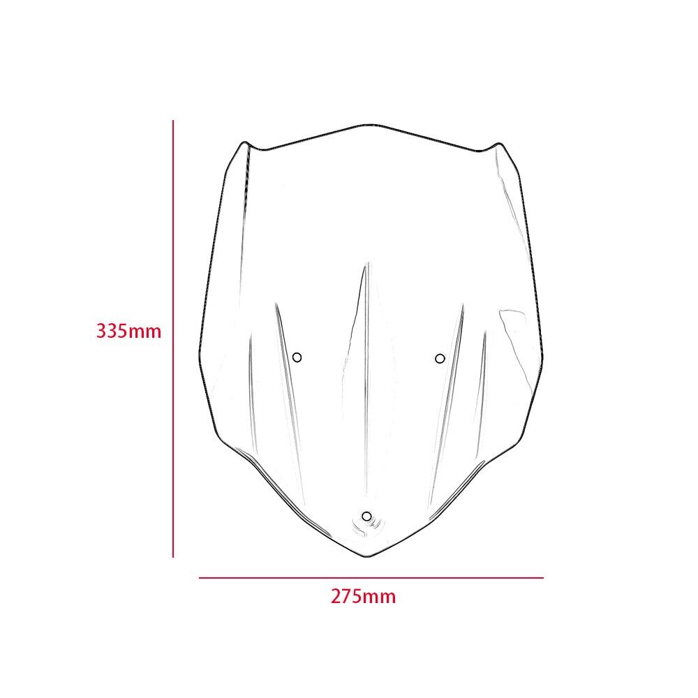 Ultrasupplier Moto สปอร์ตทัวร์ริ่งกระจกหน้ารถแข่งกระจกติดตั้งขายึด ...