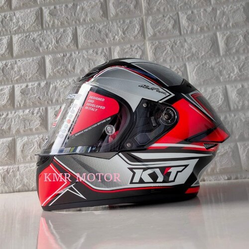 KYT TT COURSE TOURIST RED FLUO FULL FACE HELMET | Lazada