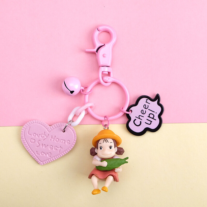 Cute cartoon keychain Japanese cartoon anime hand holding corn girl ...