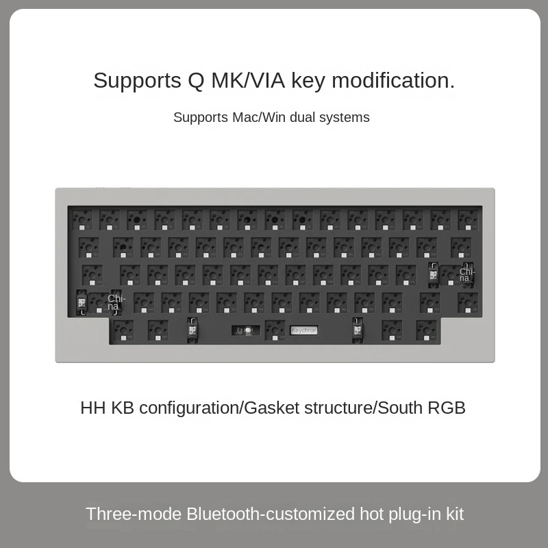 Keychron Q60 Max QMK/VIA Wireless Custom Mechanical Keyboard- 60 keys ...