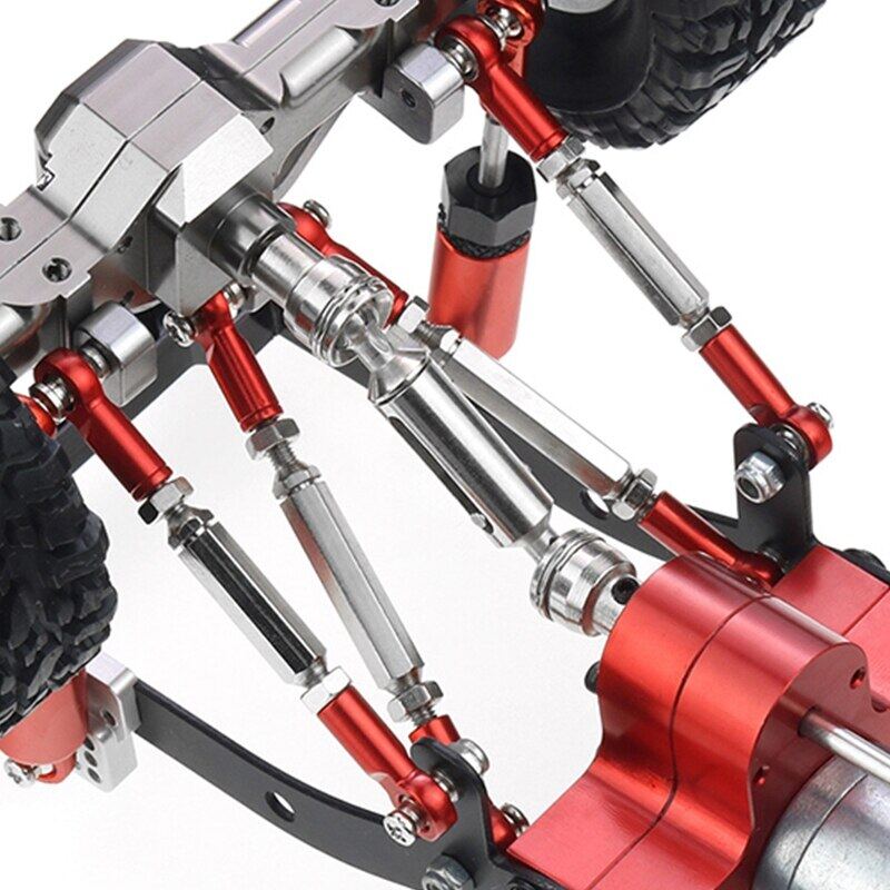 อัพเกรดโลหะดึงสายรัดคันเบ็ด Rod ดึงฐานตัวหน่วงการสั่นสะเทือนสำหรับ WPL ...