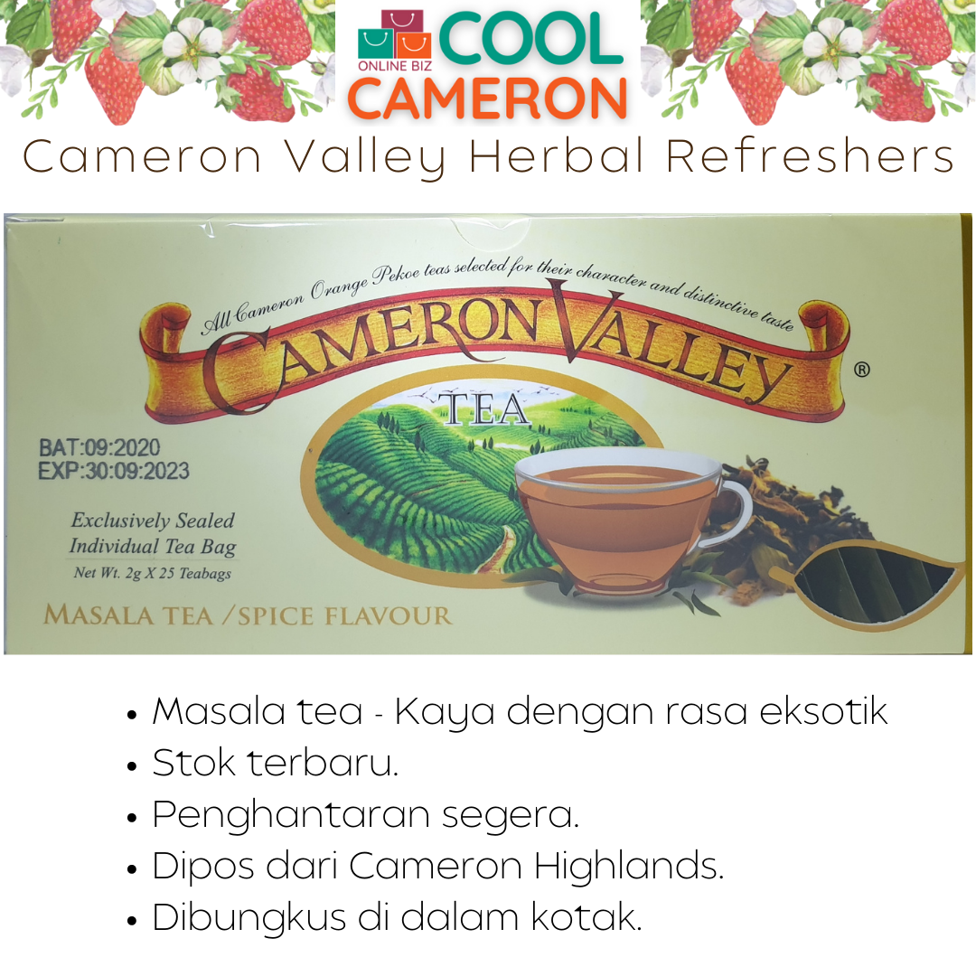 Masala (Spiced) Tea Cameron Valley Teh Masala dari Cameron Highlands ...