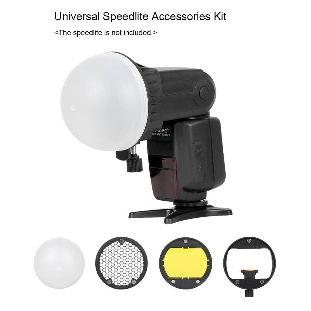 TRIOPO Speedlite Flash Light Modifier Accessories Kit with Magnetic ...