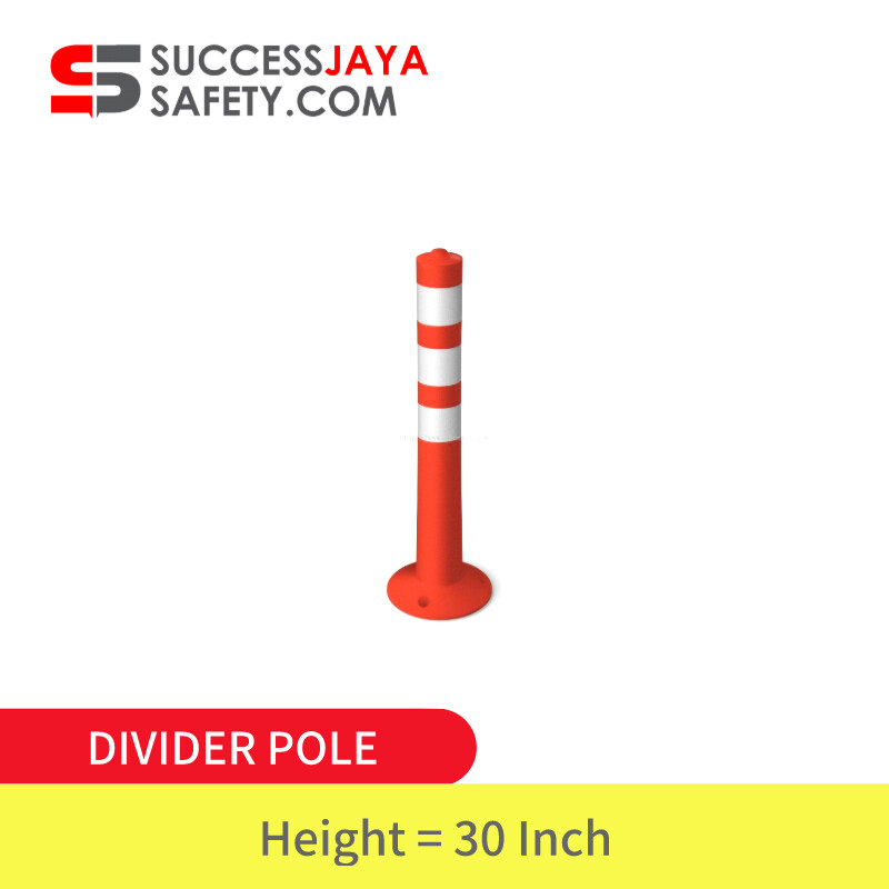 Malaysia Traffic Pole PVC Lane Divider🚧 🚦 Weather Resistant Reboundable ...