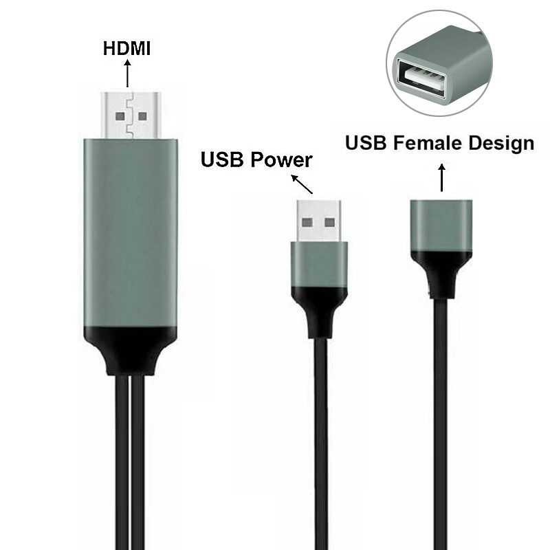 HDMI Cable, USB C to HDMI 1080P Universal Phone to TV HDMI Mirroring ...