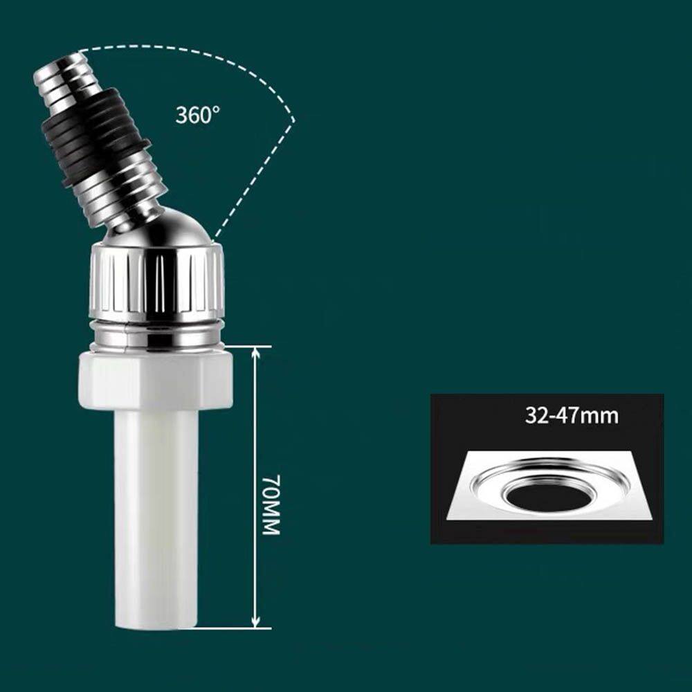 LG01I9 Water Pipe Plating Anti-Overflow Deodorant Drain Connector Water ...