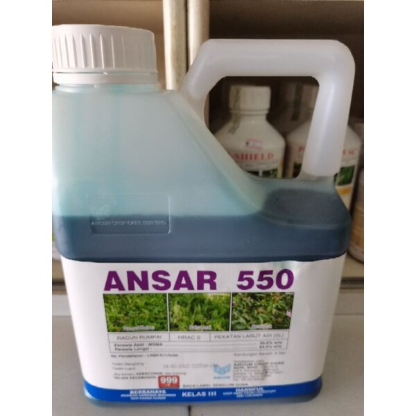4L ANSAR 550 MSMA 35.5% Herbicide Weed Grass Killer Racun Rumpai Rumput ...