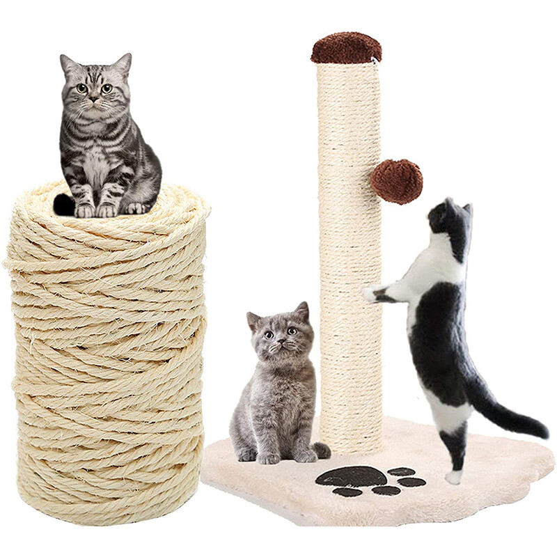 Pet Hemp Rope Cat Scratching Board Sisal Rope Accessories Cat Grinding ...