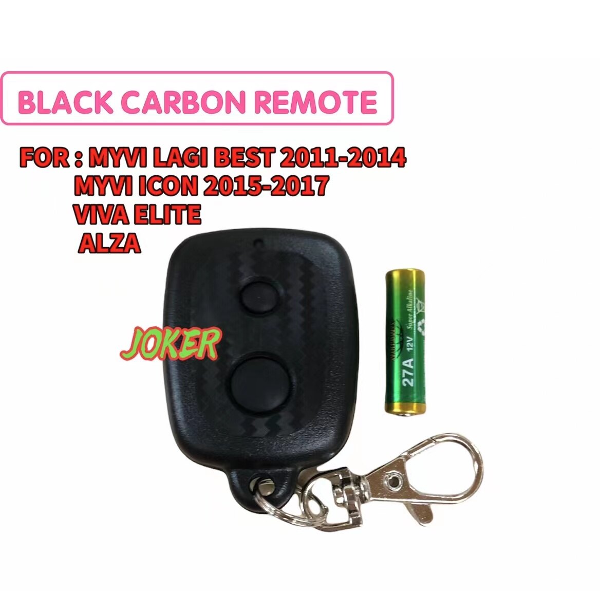 (FREE BATTERY) Perodua Alza Myvi Kancil Kelisa Kenari Viva alarm remote ...
