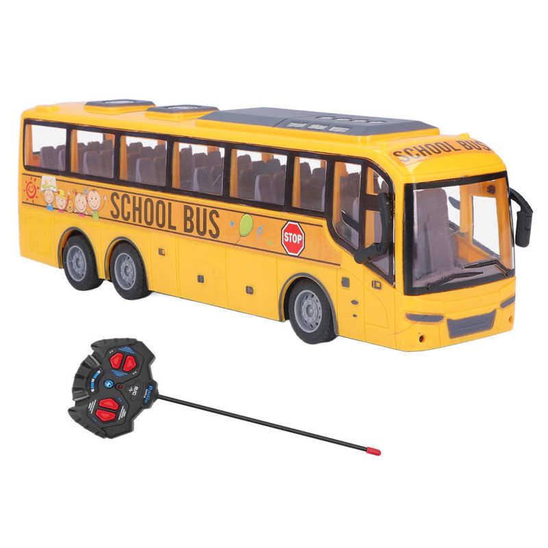 RC School Bus Electric Remote Control Bus With LED Light Wireless ...