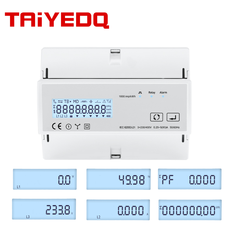 RS485 Modbus Multi-fuction Energy Meter TAC7300 Three Phase Smart Energy Meters | Lazada PH