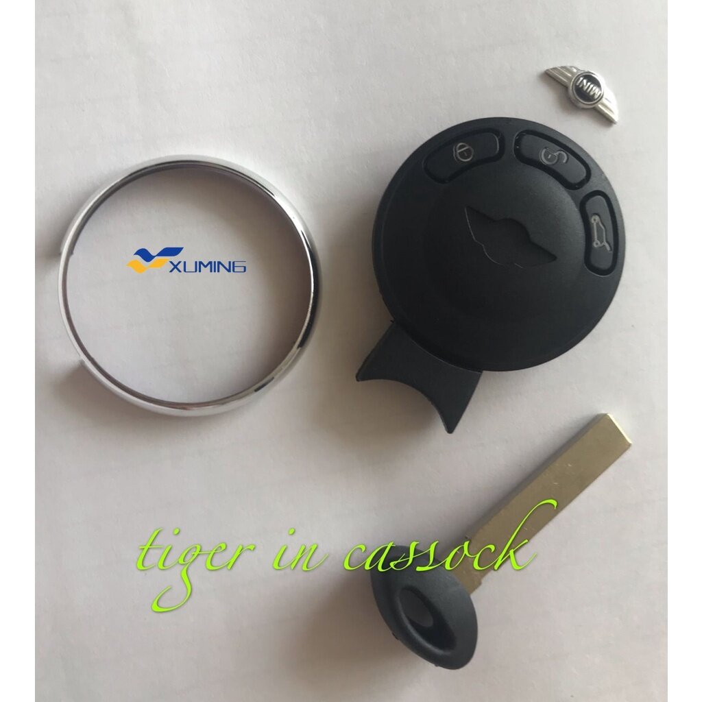 BMW Mini Cooper 3ปุ่มกรณีสมาร์ทคีย์สำหรับการเปลี่ยน R56 Keyless Entry ...