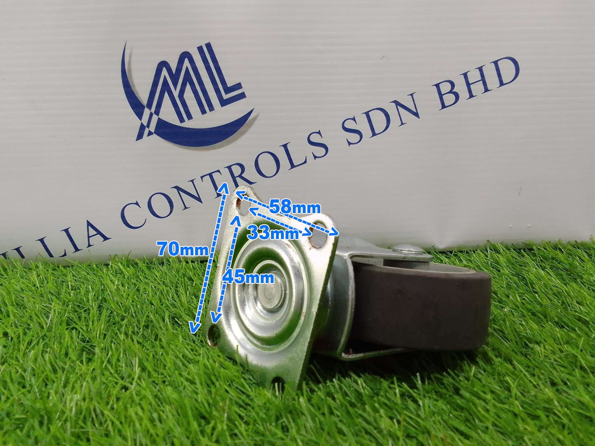 Heavy Duty Castor Wheel Trolley with stopper / Roda / 轮子 / | Lazada