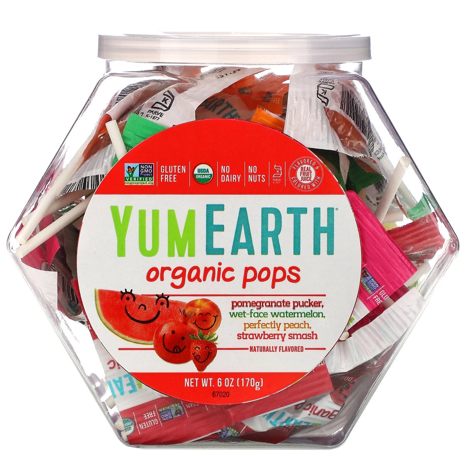 [PRE-ORDER] YUMEARTH ORGANIC POPS 170G – POMEGRANATE PUCKER LOLLIPOP ...