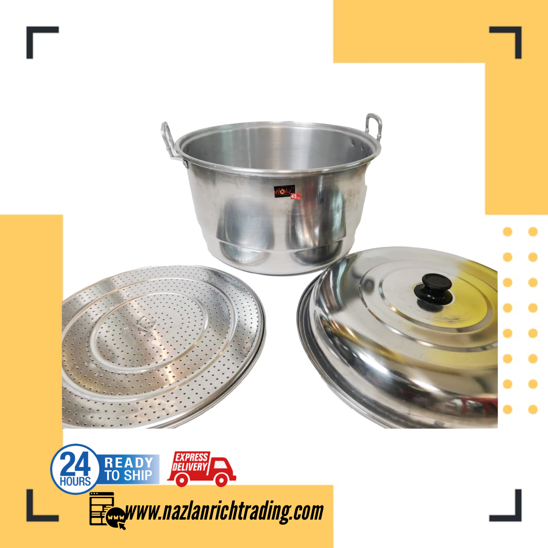 Hoki Periuk Kukusan/Steamer Size 36,40,45 & 50 cm | Lazada