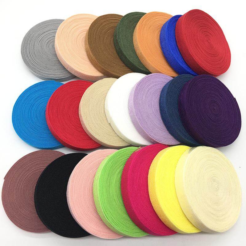 5 Yards/lot 3/8"10mm Elastic Ribbon Solid FOE Fold Over Elastics ...