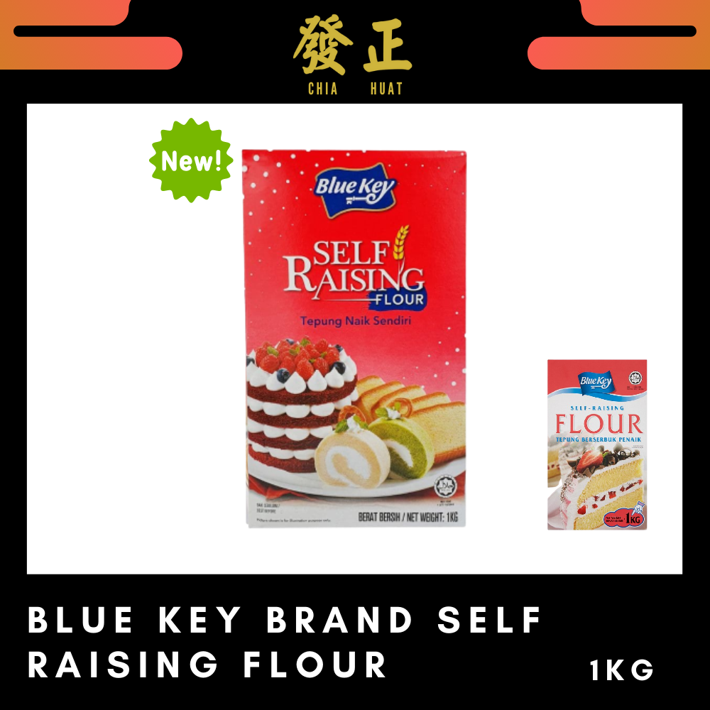 【NEW PACKAGAING】Blue Key Self Raising Flour 自发粉 1kg | Lazada