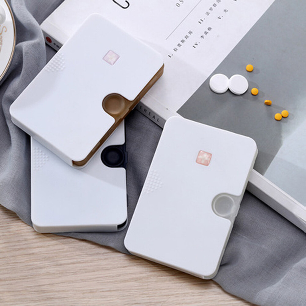 Hittime 6 Grids ABS Pill Case Days Weekly Pill Case Dispenser Organizer ...