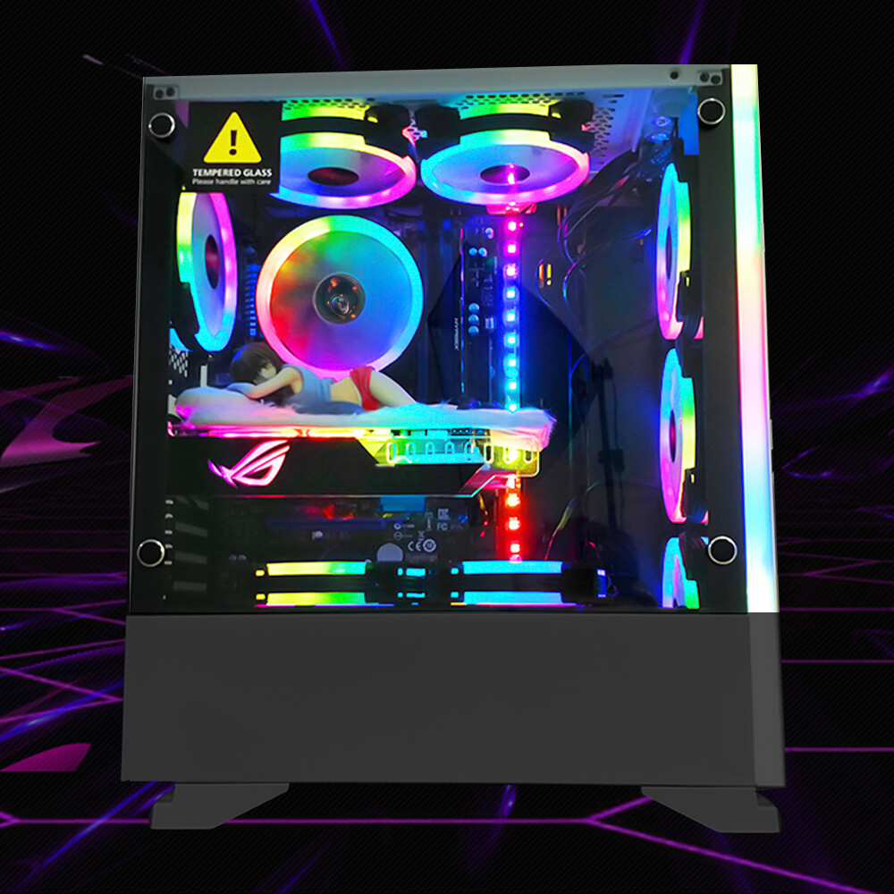 lizilin LED Cooling Fan RGB 120mm 12cm DC 12V Brushless Cooler For ...