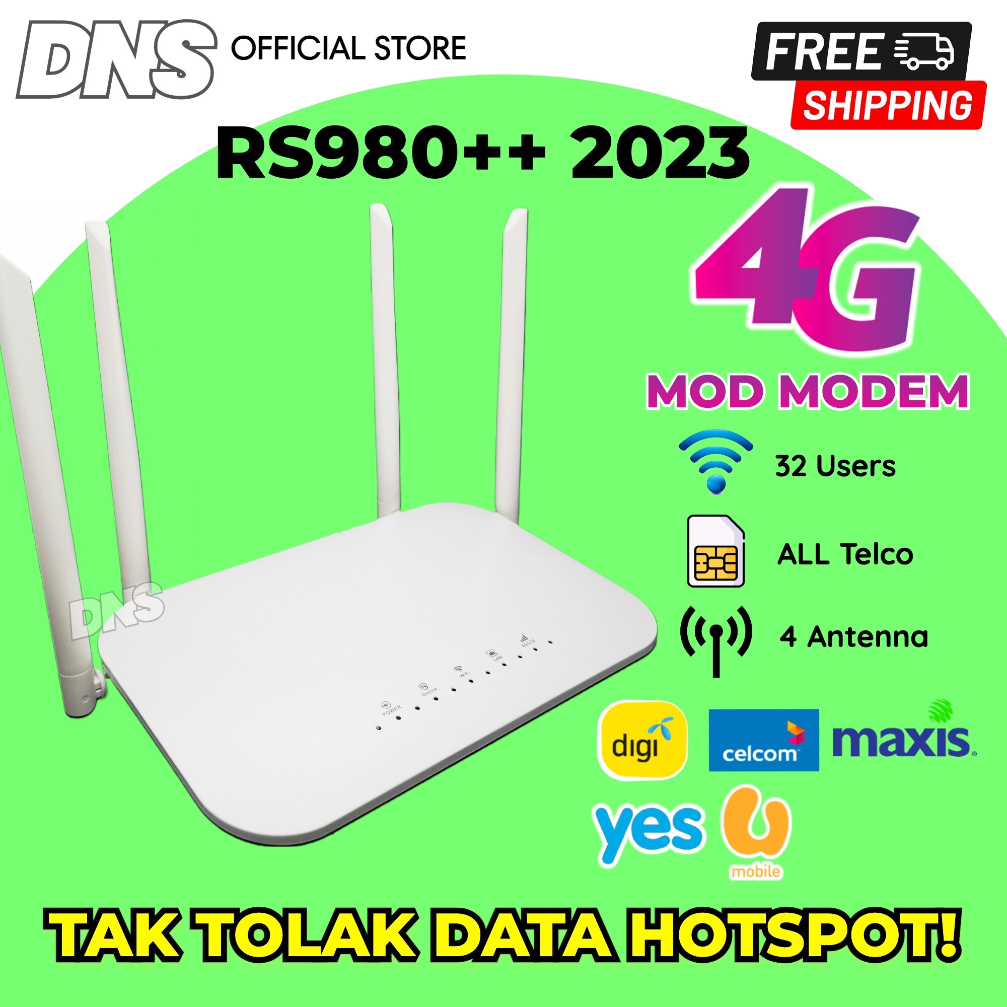 MOD 4G LTE SIM Card Modem HUAWEI B310 B315 GT990+ A90 RS980+ Router Unlimited WiFi Hotspot | Lazada