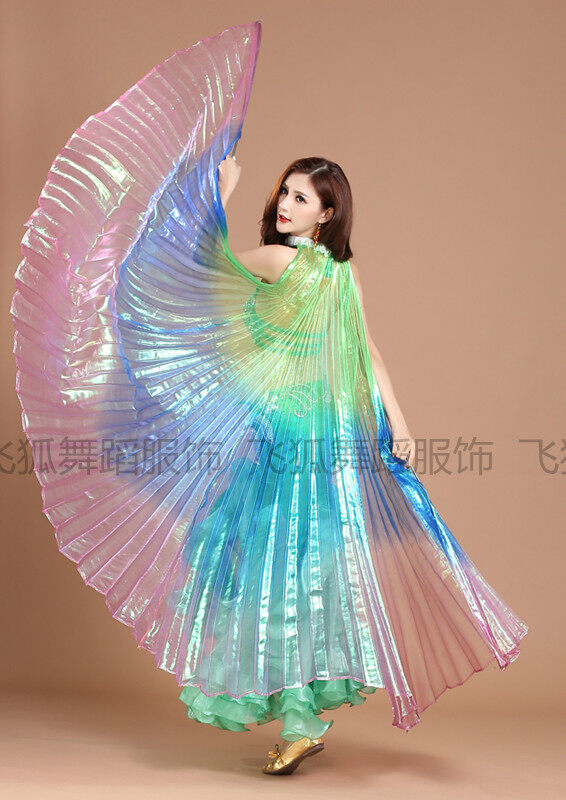 Flying Fox Belly Dance Props Golden Wing Dancing Dress Painted Wings ...