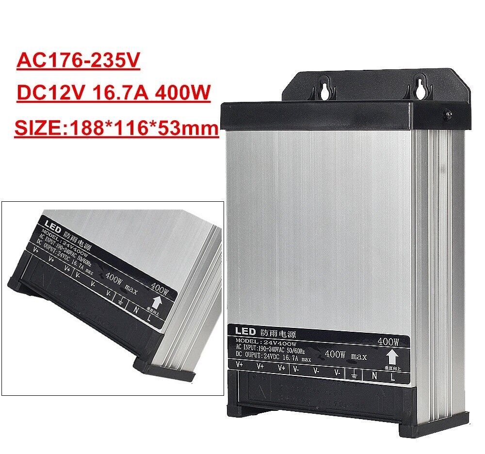 12 V Led กลางแจ้งกันฝนพาวเวอร์ซัพพลาย12โวลต์60W 100W 200W 250W 400W Led ...