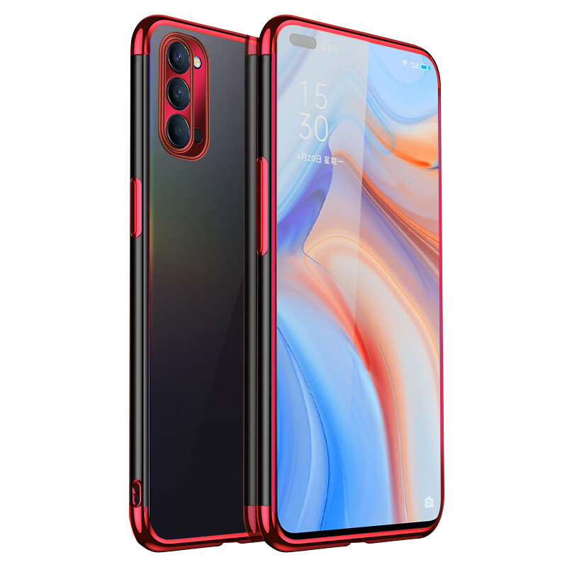 สำหรับ OPPO Reno4 4G CPH2113ทีพียูอ่อนและยืดหยุ่นเคสเยลลี่คริสตัลใสกลับ ...