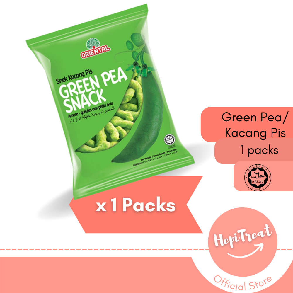 Oriental Green Pea Snack - 60g (Big) by Hepi Treat | Lazada