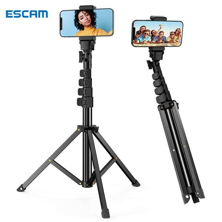 ESCAM 1.6m Tripod Stand for Cellphone Portable Aluminum Alloy Tripod ...