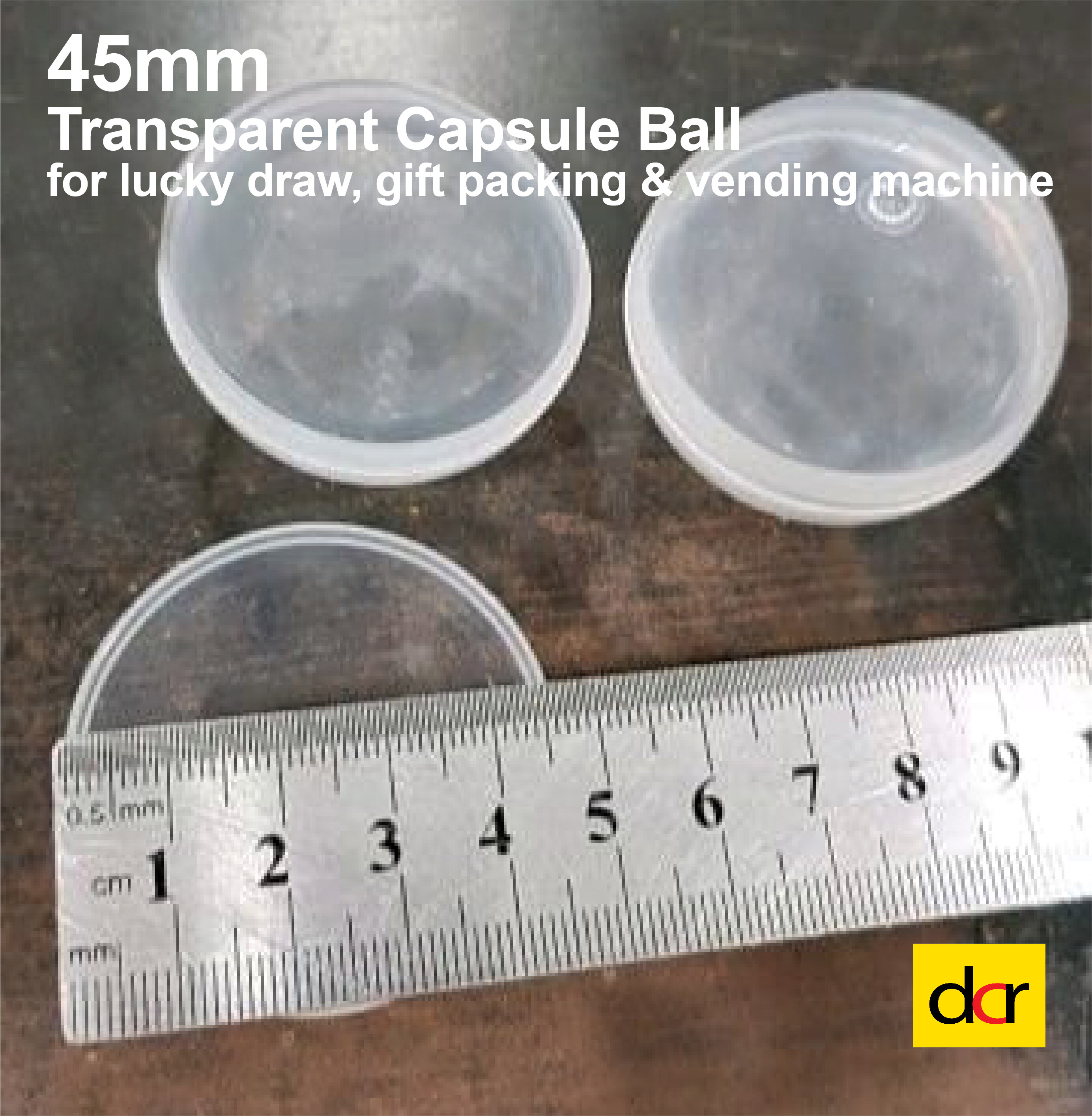 45mm & 50mm Transparent Plastic Ball, Capsule Ball for Lucky Draw ...
