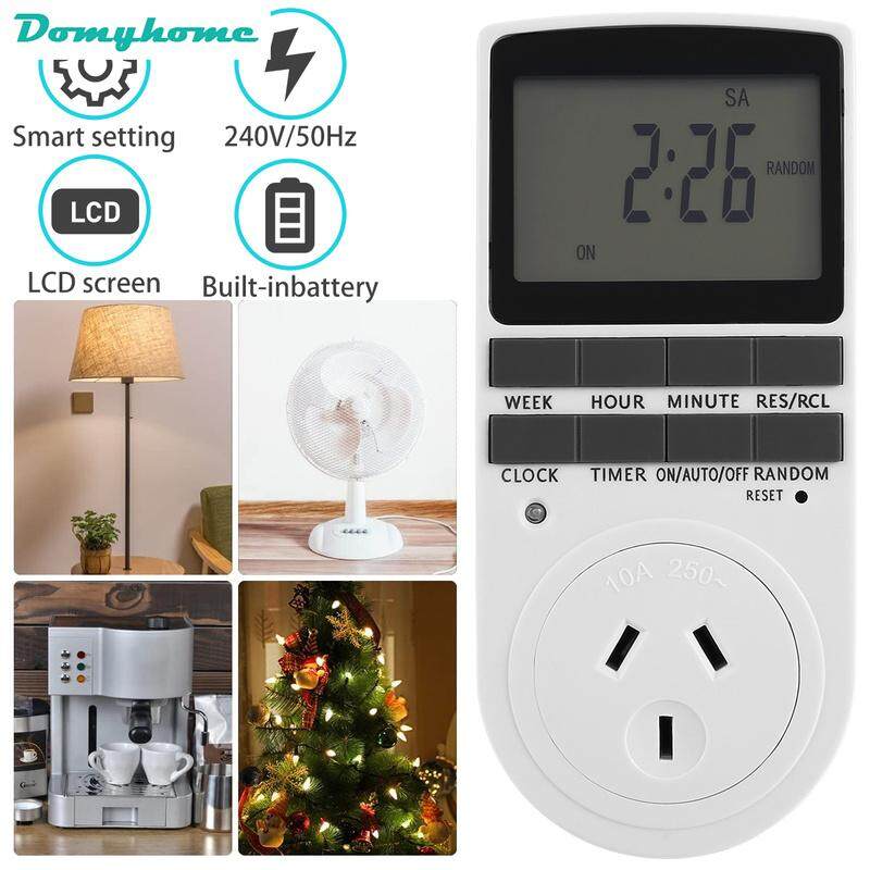 Digital Timer Switch Programmable Digital Timer Socket LCD Display ...