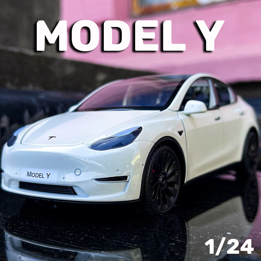 1:24 Scale Tesla Model Y SUV Alloy Car Model Diecast Car Sound Light ...