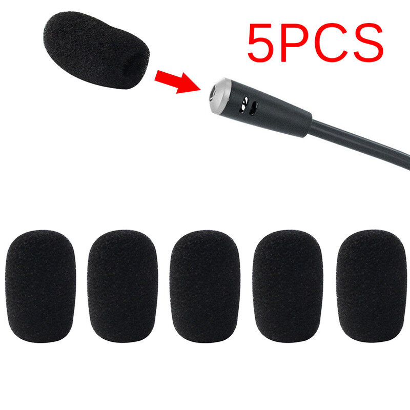 [Family] 5PCS Mic Microphone Windscreen Soft Foam Pad Mic Cover Holder ...