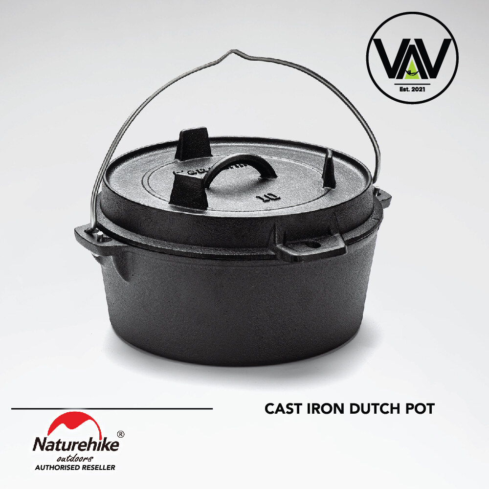 Naturehike Cast Iron Dutch Pot (10inch) | Lazada