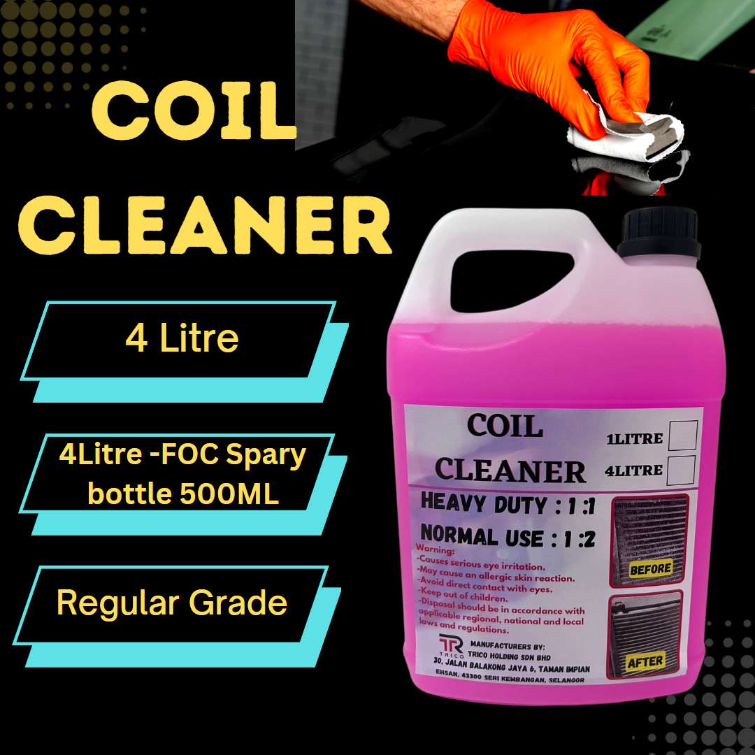 (Authorized Seller) Air Cond Coil Cleaner Aircond Chemical 4KG Air ...