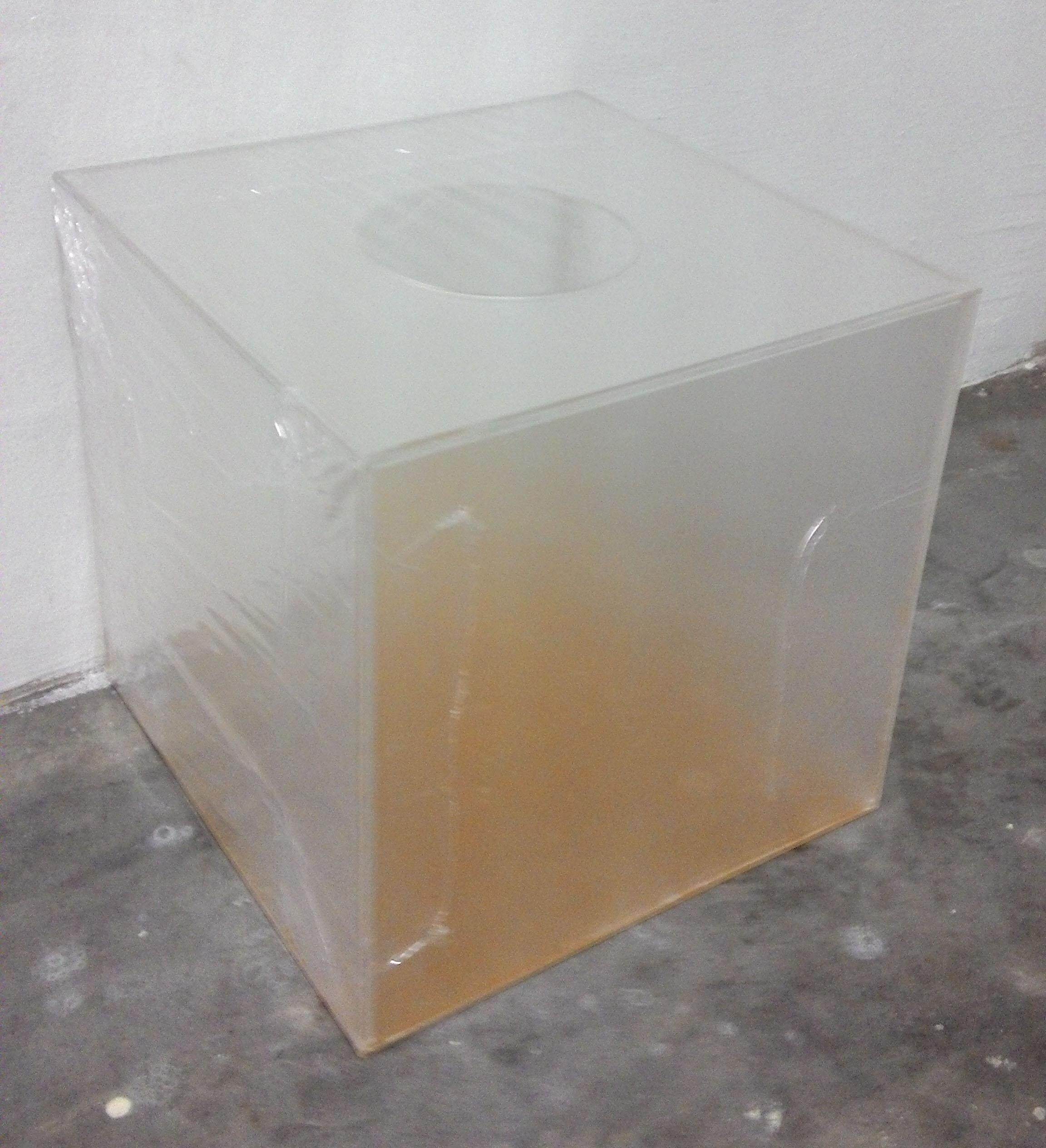 Outer Matt Face Acrylic Lucky Draw Box With 6in Round Hole - 12 x 12 x ...