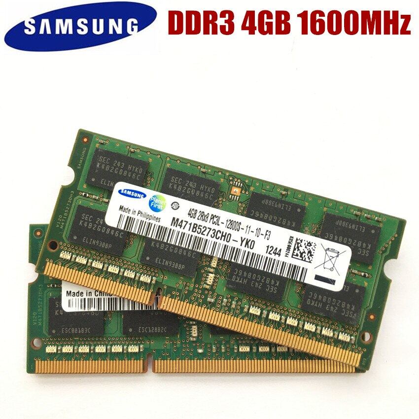Samsung แรมความจำ DDR3 DDR3L 2G 4G 8G 10600S 12800S แล็ปท็อป DDR3 1333 1600 MHz Memoria DRAM ...