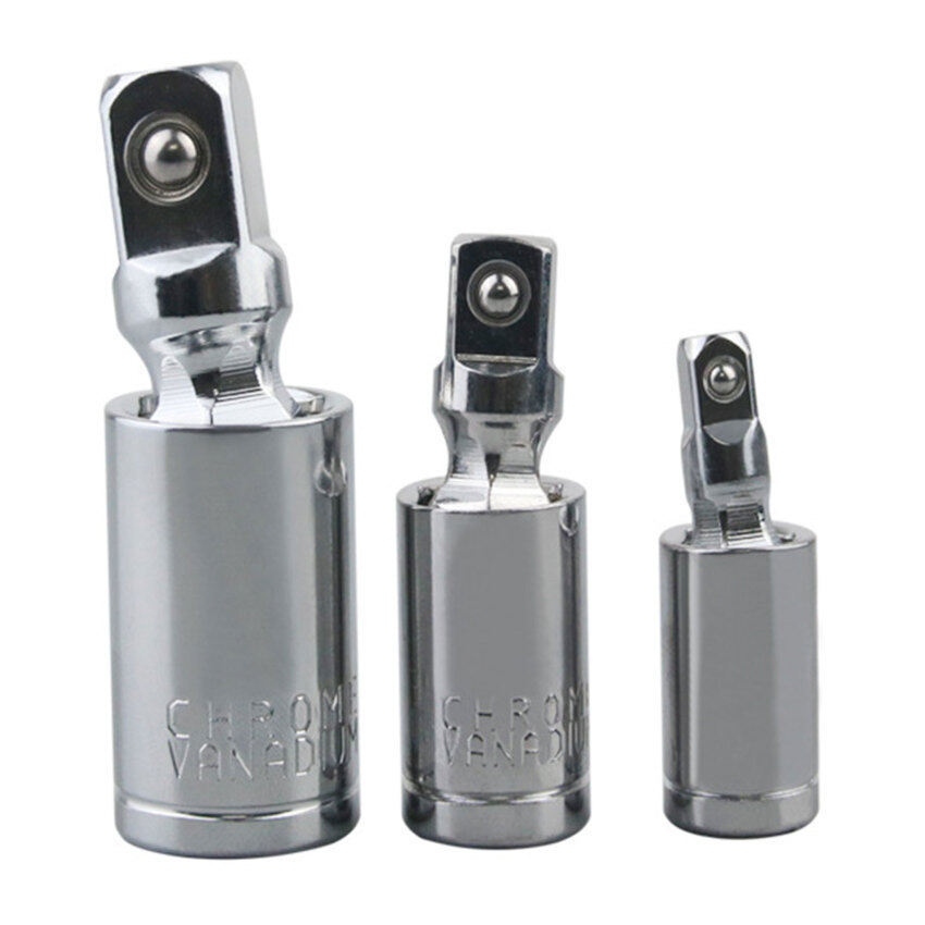 3PCS Universal Joint Set Ratchet Angle Extension Rod Socket Adapter ...