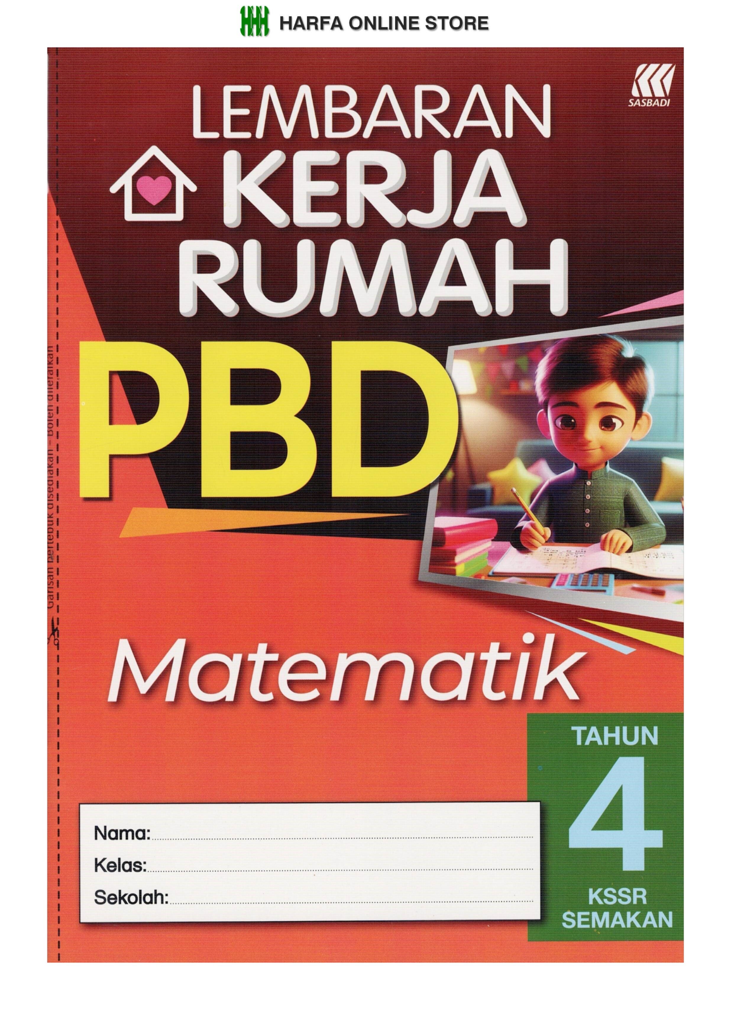 BUKU LATIHAN : LEMBARAN KERJA RUMAH PBD MATEMATIK TAHUN 4 KSSR SEMAKAN | Lazada