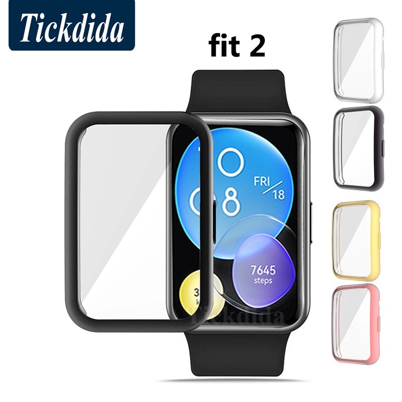 ฝาครอบป้องกันหน้าจอสำหรับ Huawei Watch Fit 2 Case Soft Tpu Scratch