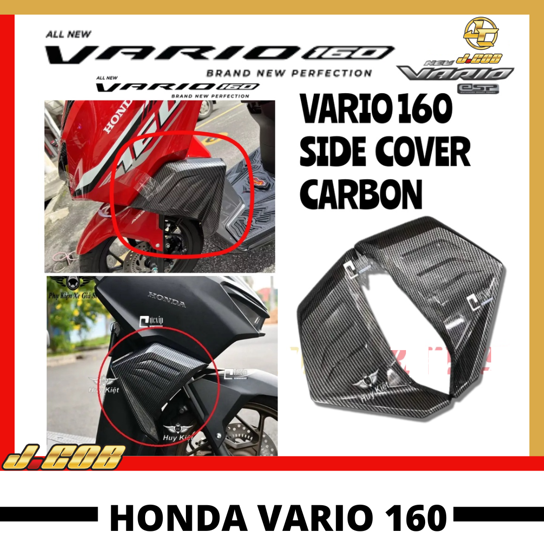 NEW HONDA VARIO160 CLICK 160CC SIDE COVER CARBON | Lazada